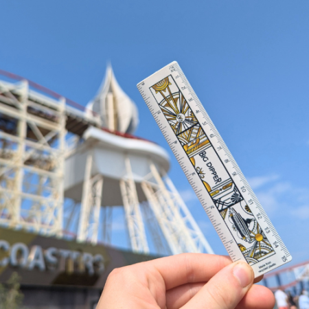 Big Dipper Gold Art Deco Ruler – Pleasure Beach Resort Retail Shop