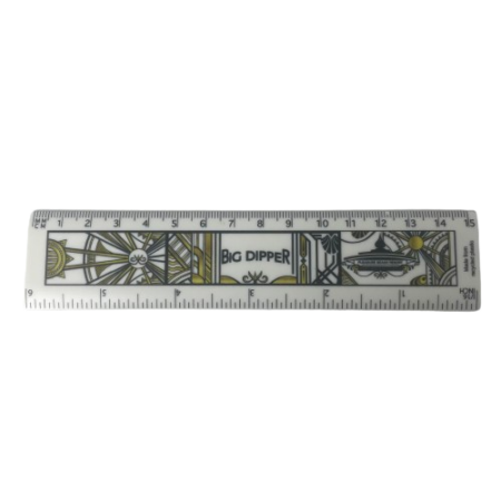 Big Dipper Gold Art Deco Ruler – Blackpool Pleasure Beach Retail Shop